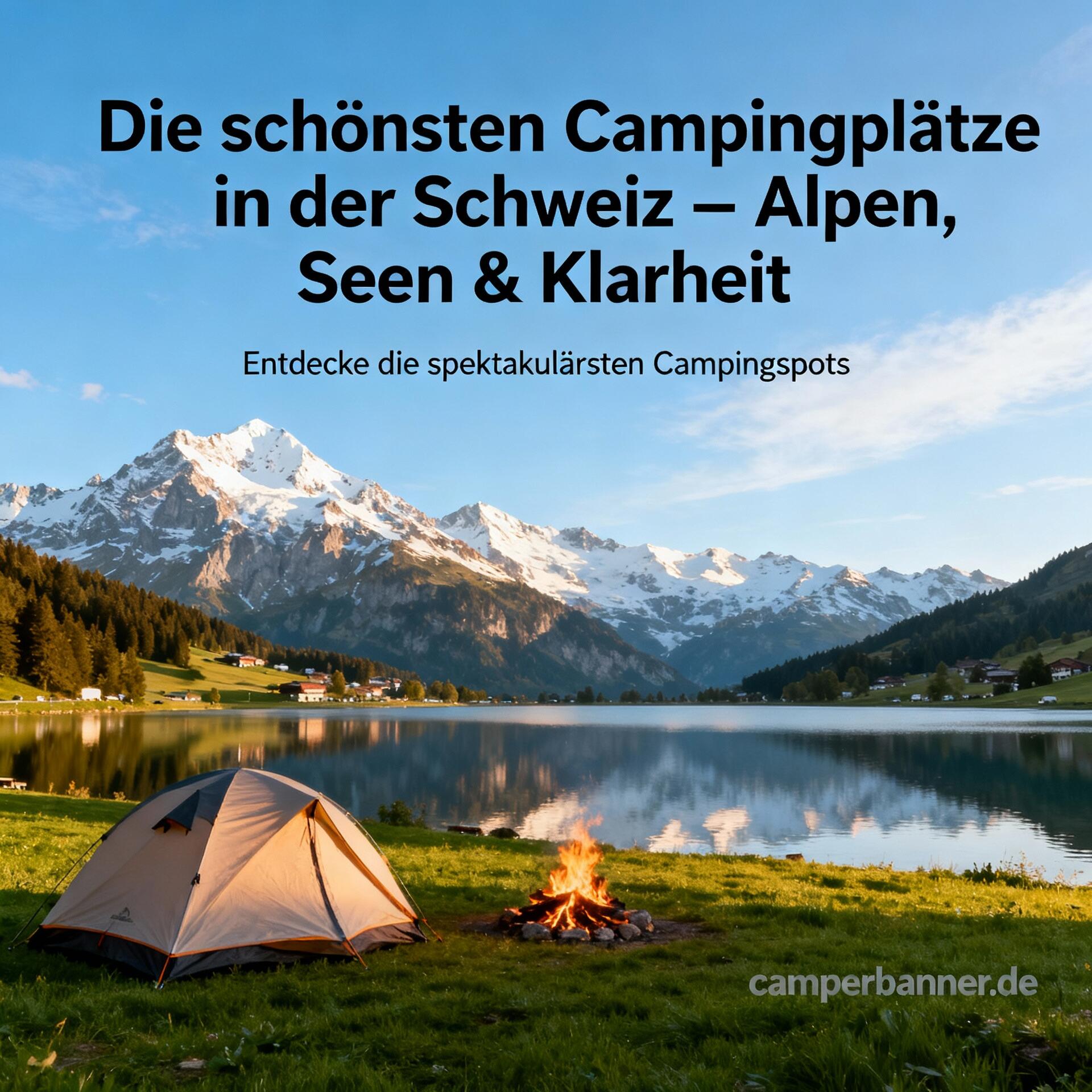 Die schönsten Campingplätze in der Schweiz – Alpen, Seen & Klarheit ...